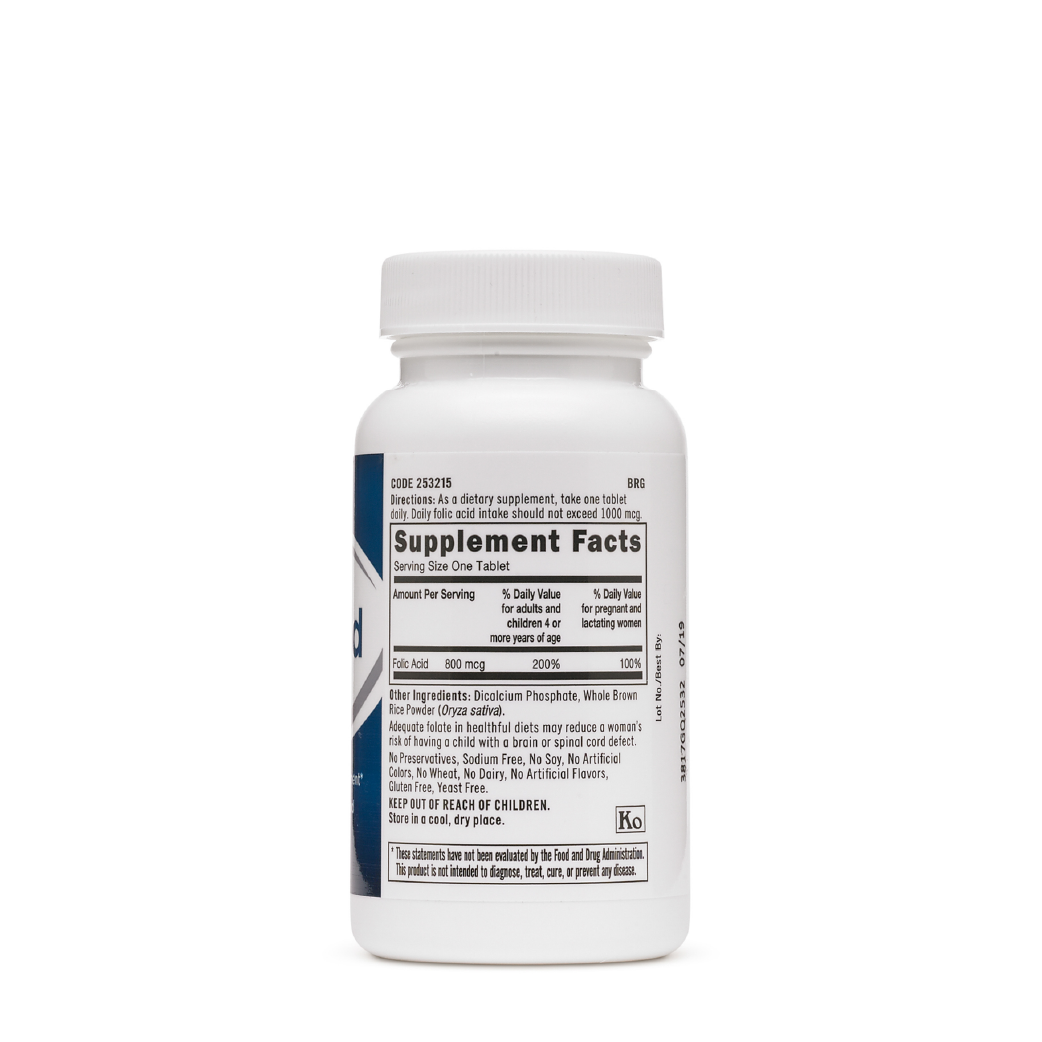 GNC Folic Acid 800mg (100 Cápsulas) – GNC